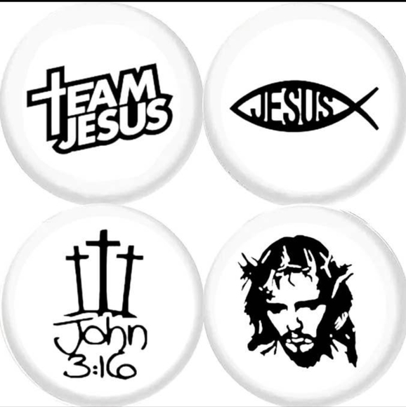 Unlisted | Accessories | Jesus Christ Set Of 4 New Large 225 Inch Pins ...
